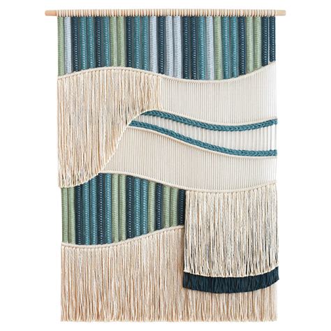 Macrame Wall Hanging Fiber Art Tapestry Flow Natural By Tamar Samplonius For Sale At 1stdibs