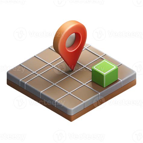 Beautiful Artistic Isometric Projection Map With Gridlines Isolated Element Original 60481002 Png