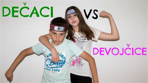Dečaci Vs Devojčice Youtube