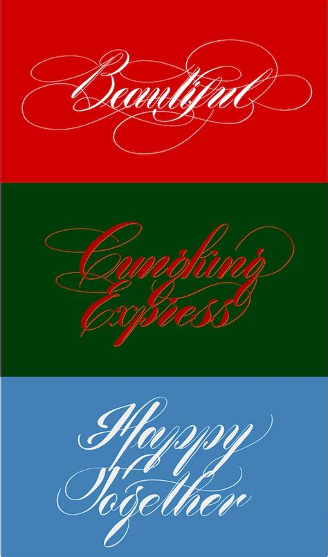 영문필기체 캘리그라피를 씁니다 크몽