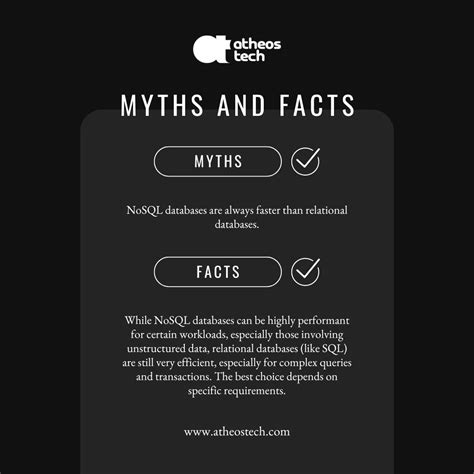 Atheostech On Linkedin Nosql Sql Database Mythbuster Techfact