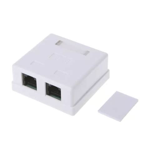 RJ JUNCTION BOX CAT Connector Port Desktop Extension Cable Box PicClick AU