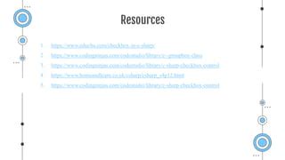 CheckBox In C Pptx Programming Languages Computing