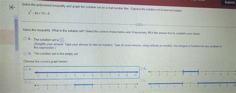 Solved Solve The Inequality What Is The Solution Set Chegg