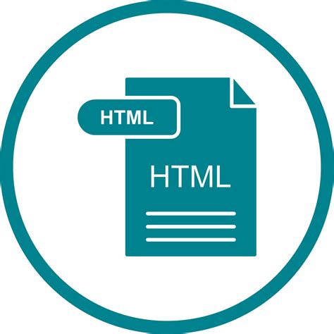 Html Vector Icon 24955353 Vector Art At Vecteezy