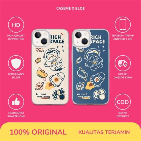 Jual Custom Case Couple Rich Space All Type Hp Softcase Silicon Lucu Cute Casing Cassing Costum