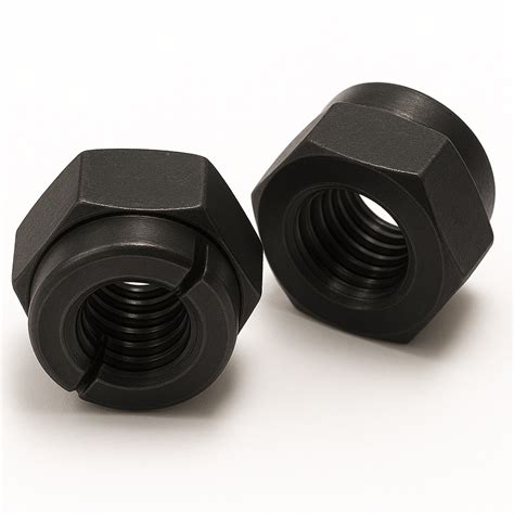 M8 Aerotight Aerotite All Metal Self Looking Nut Black Passivated