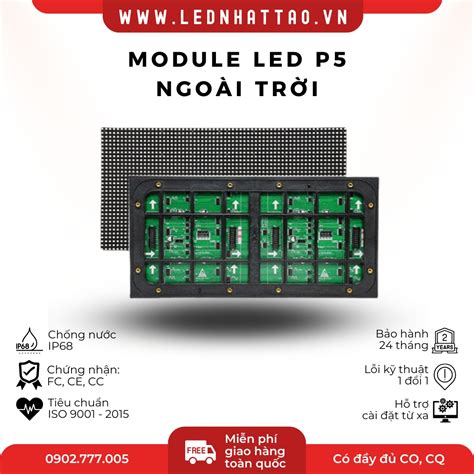 Module Led P5 Ngoài Trời Led Nhật Tảo