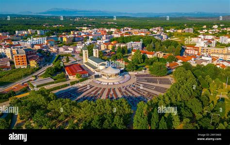 Aerial View Of Medjugorje Pilgrimage Site In Bosnia And Herzegovina
