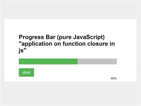 Javascript Progress Bar With Percentage — Codehim