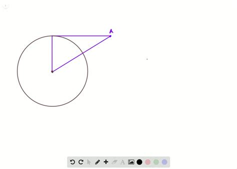 Solvedconstruct ⊙c With The Given Radius And Point A Outside Of ⊙c