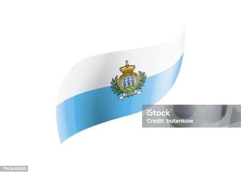 산 마 리노 플래그 흰색 바탕에 벡터 일러스트 레이 션 국가 관광명소에 대한 스톡 벡터 아트 및 기타 이미지 국가 관광명소 국기 기 Istock