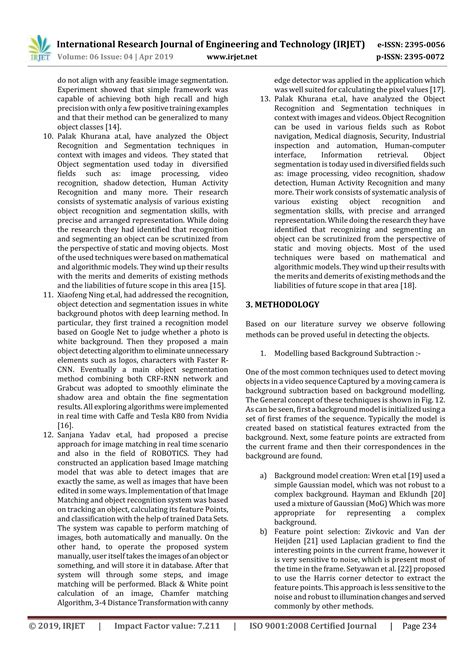 Irjet Real Time Object Detection A Survey Pdf