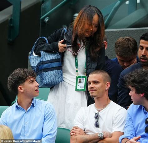 Romeo Beckham Joins The Stars At Centre Court As He Cheers Emma