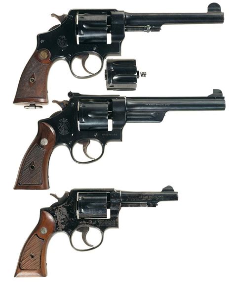 Collectors Lot Of Three Smith And Wesson Double Action Revolvers A