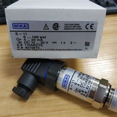Wika Sensor S 11 0~100 Psi Pressure Sensor And Pressure Transducer