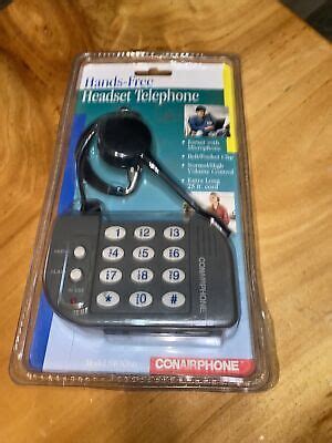 Conair Phone Hands Free Headset Telephone Sw8260 W Volume Control