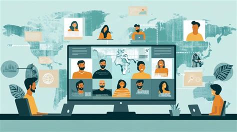 A Virtual Meeting Screen With Multiple People On Video Chat All