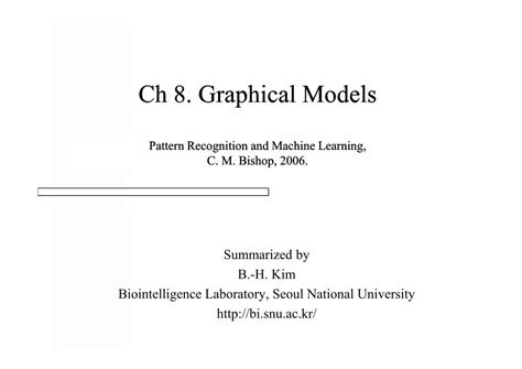 Pdf Ch 8 Graphical Models Snu · Pdf Filech 8 Graphical Models