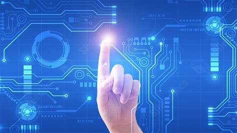 Technology Synthesis Finger Powerpoint Background For Free Download Slidesdocs