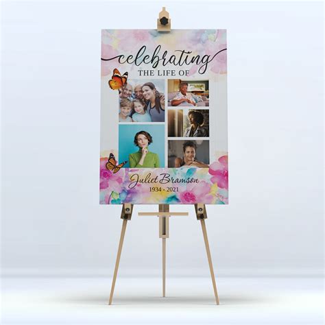 Butterfly Colours Memory Board A4 To A1 Size