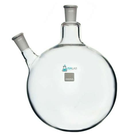 2l Round Bottom Receiving Flask 2 Neck 24 40 2000ml Synaptex Unlimited