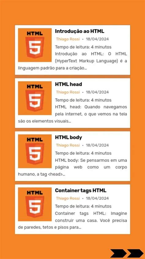 Html é Como A Base Sólida De Um Prédio Sem Ela Sua Aplicação Vai Desabar Todinha Thiago