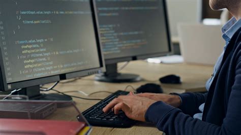 Closeup Developer Hands Coding In Office Stock Footage Sbv 347700734