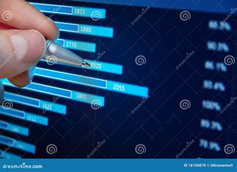 Graph Analyzing Stock Photo Image Of Digital Information 18190878
