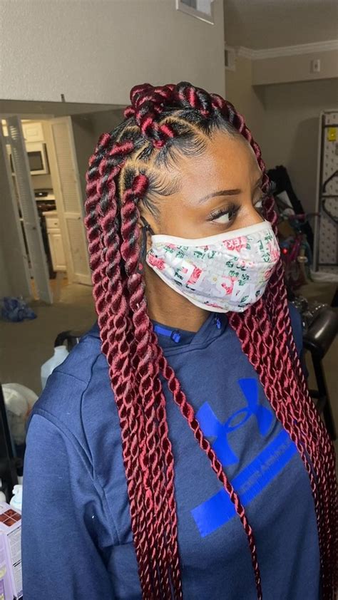 Jumbo Senegalese Twist Hairstyle Tutorial