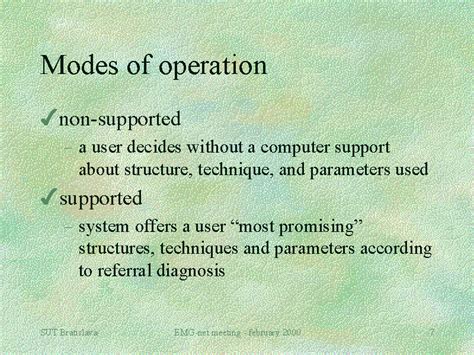 Modes Of Operation