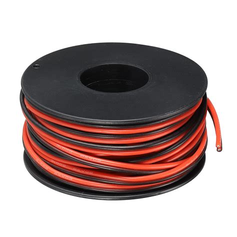 2 Conductor Parallel Silicone Wire 20awg 20 Gauge Red Black Electrical
