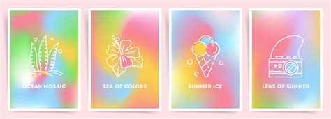 추상 바다 파스텔 포스터 창의적인 디자인을 위한 간단한 라인 아트 여름 일러스트레이션이 있는 부드러운 그라디언트 배경 0명에