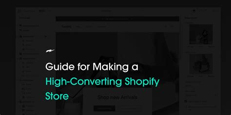 guide for making a high converting shopify store