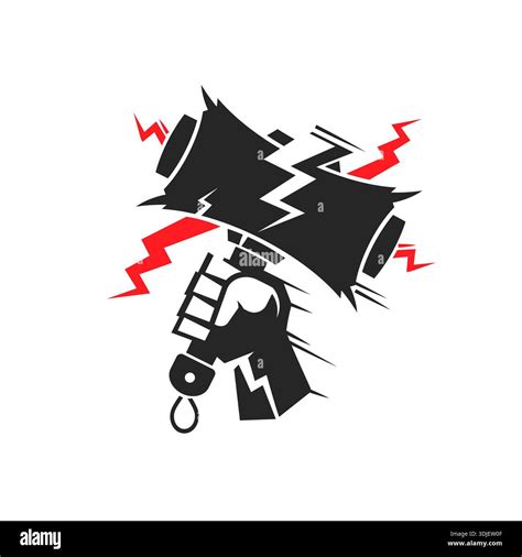 Thunder Hammer Illustration Vector Art Hammer Of Thor Silhouette