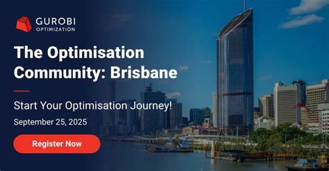 Optimisationcommunity Brisbaneevents Gurobi Datascience