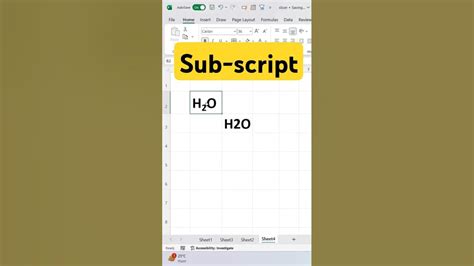 Excel Tips How To Use Subscript Formatting Excelshortcuts Spreadsheet Exceltips Excel