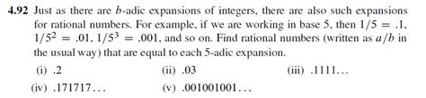 solved 4 92 just as there are b adic expansions of integers