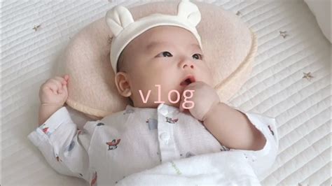 Vlog8 육아브이로그👶 20대엄마와 2개월아기의 일상 순식간에 지나가는 하루 배마사지 전복죽만들기 천연아기세제
