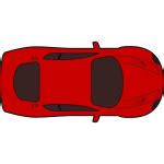 Red Car Top View Png