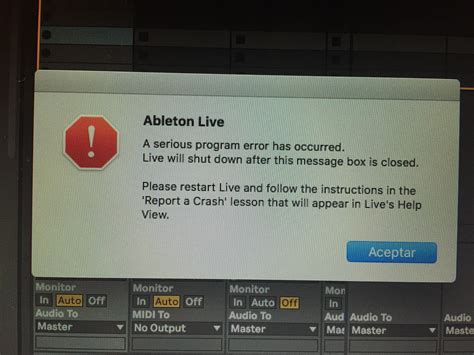 Serious Program Error I Have Been Working On A Project And Suddenly I Got This Its A Trial