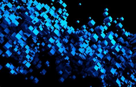 premium photo abstract 3d rendering of flying cubes