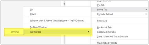 Workspace Menu Option Vivaldi Forum