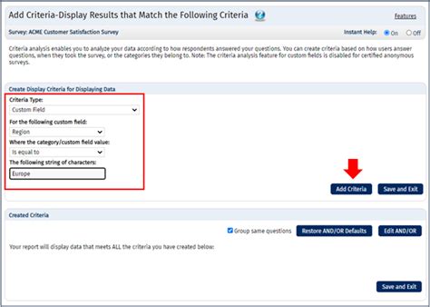 Filter Survey Results Based On Custom Field Values Surveymethods Knowledge Base