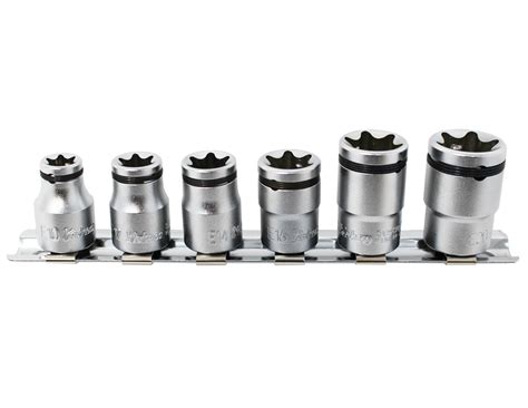 3 8 Sq Dr 6 Piece Nut Grip® Torx® Socket Set E10 E20 Ko Ken Usa