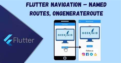 Flutter Navigation Named Routes Ongenerateroute