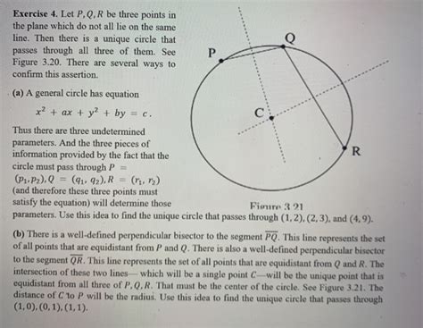 Solved Exercise Let P Q R Be Three Points In The Plane Chegg