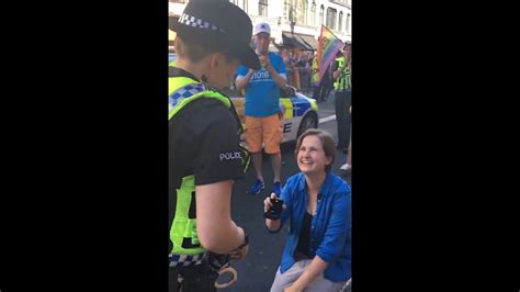 Woman Proposes To Police Officer Girlfriend During Pride In London