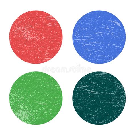 Abstract Circular Shape Design With Grungy Effect Stock Vector