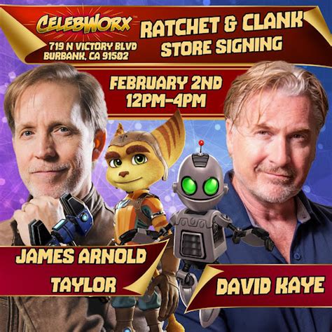 David Kaye Voice Of Clank In Ratchet Clank Games And Film To Appear At CelebWorx On